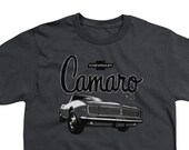 Chevrolet Camaro Script Car Logo Kids Charcoal Shirts - Etsy