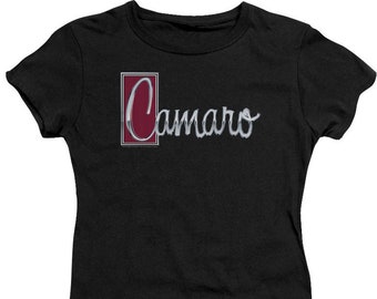 Chevrolet Camaro Script Car Logo Juniors and Women's | Etsy