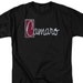 Chevrolet Camaro Chrome Script Logo Black Shirts - Etsy