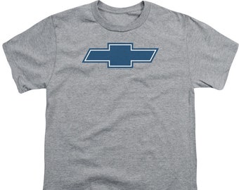 Chevrolet Blue Chevy Bowtie Logo Athletic Heather Shirts | Etsy