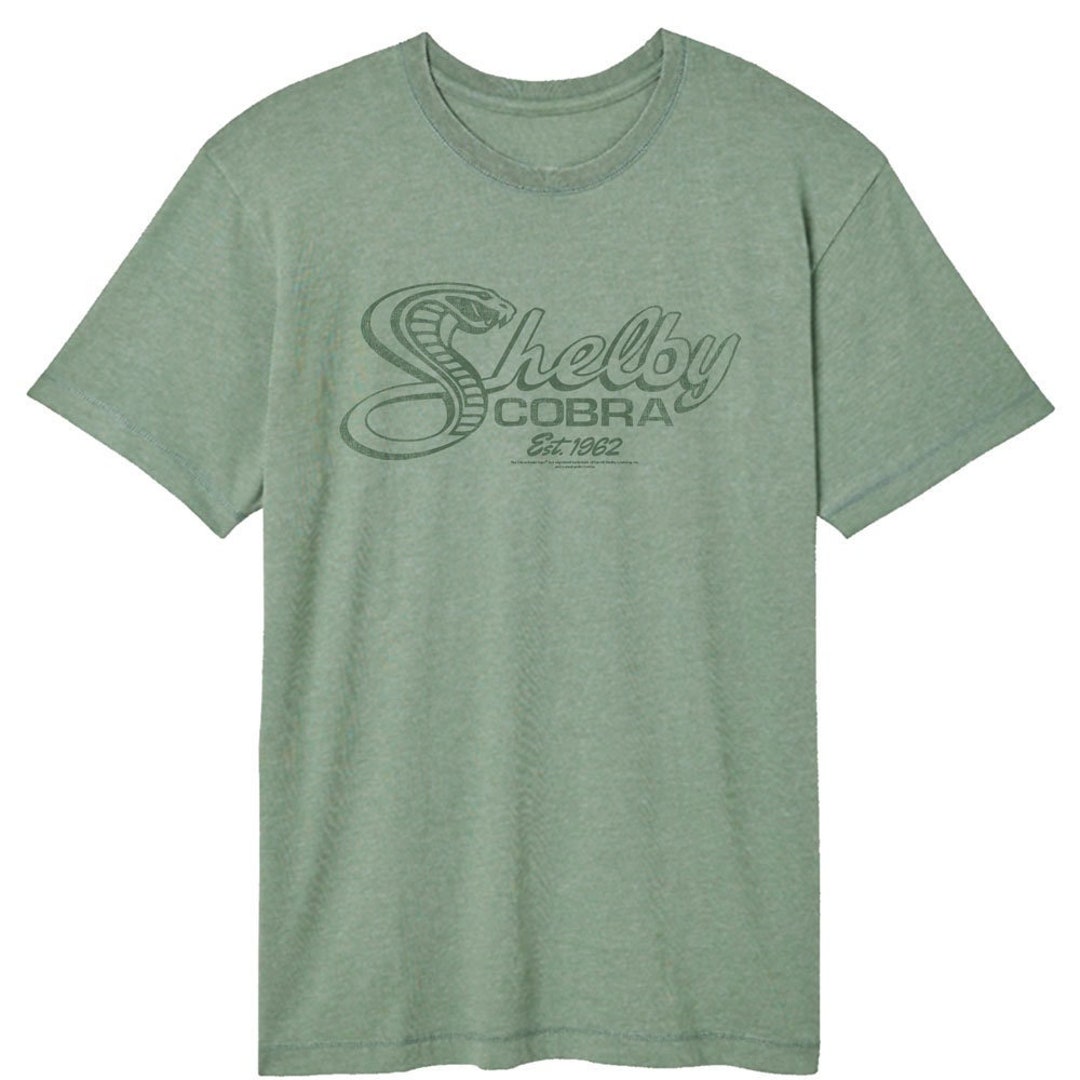 Carroll Shelby Cobra Snake Script Logo Green Shirt - Etsy