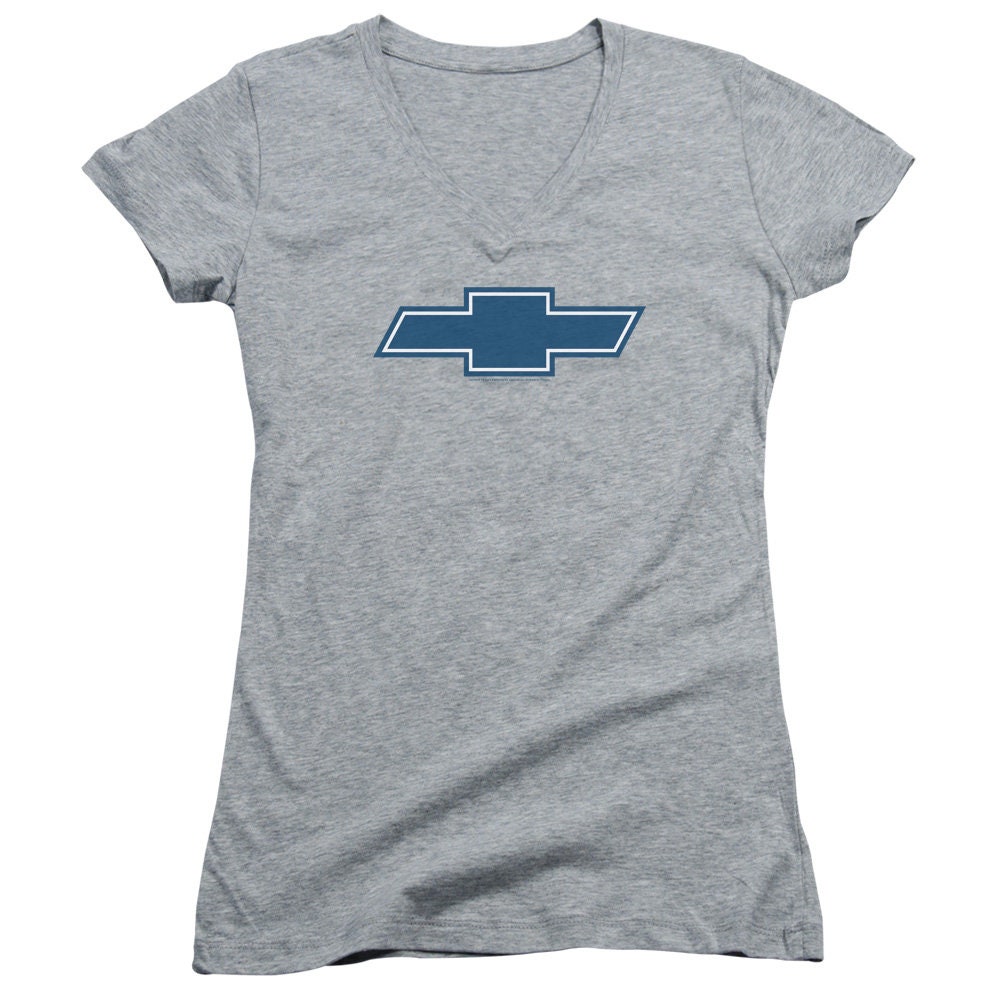 Chevrolet Blue Chevy Bowtie Logo Juniors/women's Athletic Heather ...
