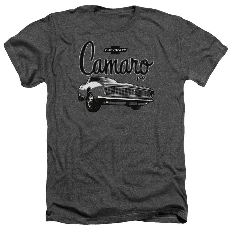 Chevrolet Camaro Script Car Charcoal Shirts - Etsy