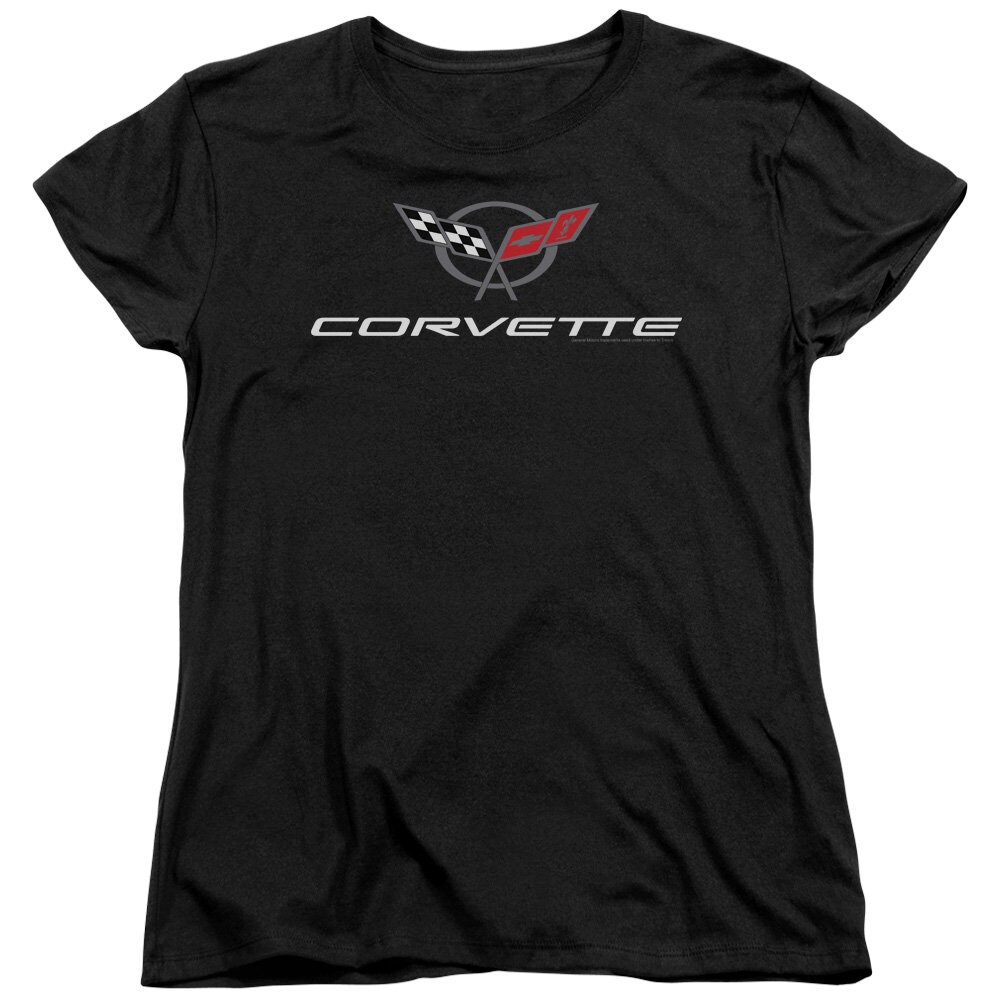 Chevrolet Corvette Cross Flags Emblem Juniors and Women's - Etsy