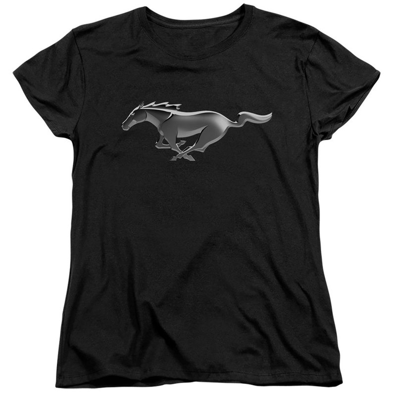 Ford Mustang Running Pony Logo Juniors and Women Black Shirts - Etsy