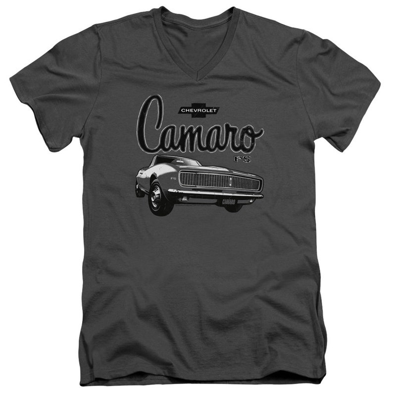 Chevrolet Camaro Script Car Charcoal Shirts - Etsy