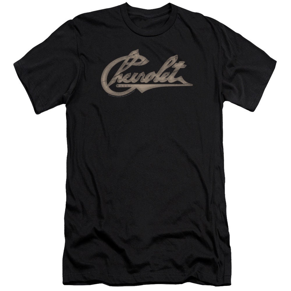 Chevrolet Script Logo Black Shirts | Etsy