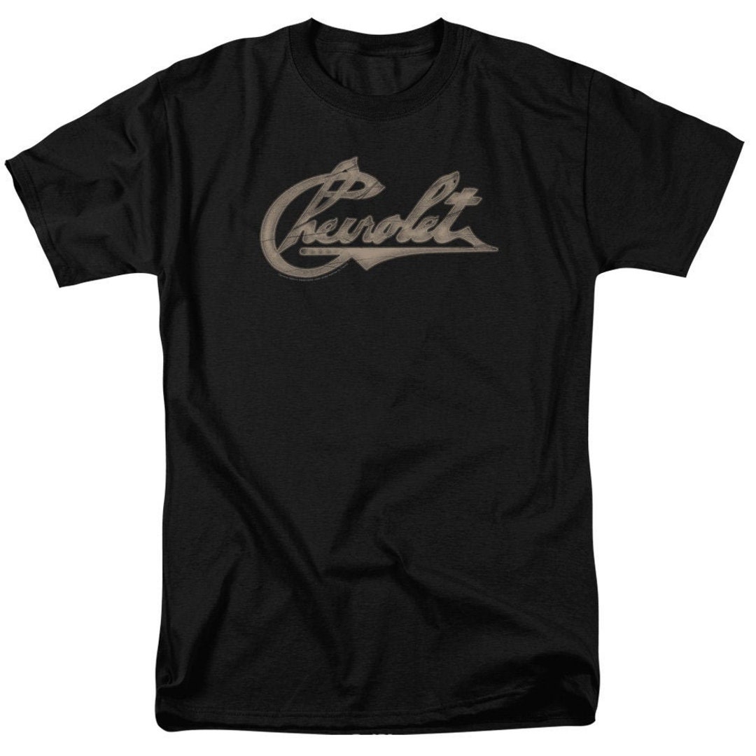Chevrolet Script Logo Black Shirts - Etsy