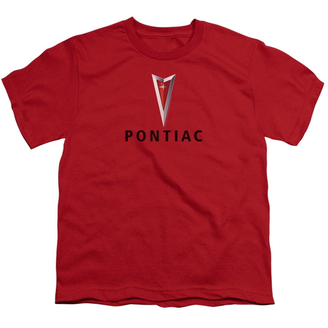 Pontiac Modern Pontiac Arrowhead Logo Kids Red Shirts - Etsy
