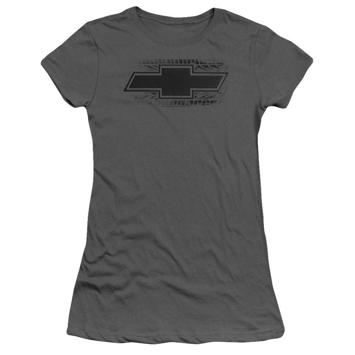 Chevrolet Burnout Bowtie Logo Juniors/women's Charcoal Shirts - Etsy