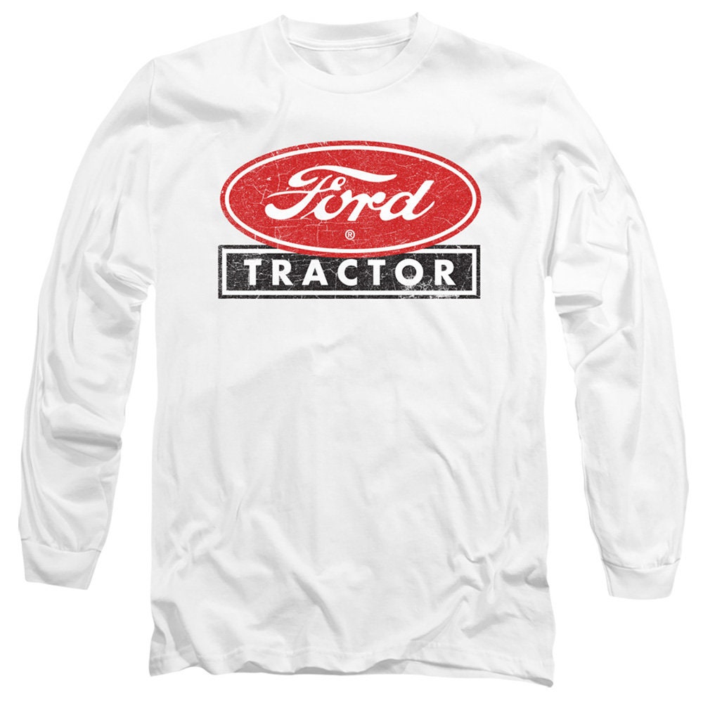Ford Tractor Distressed Red Logo Mens White Shirts - Etsy