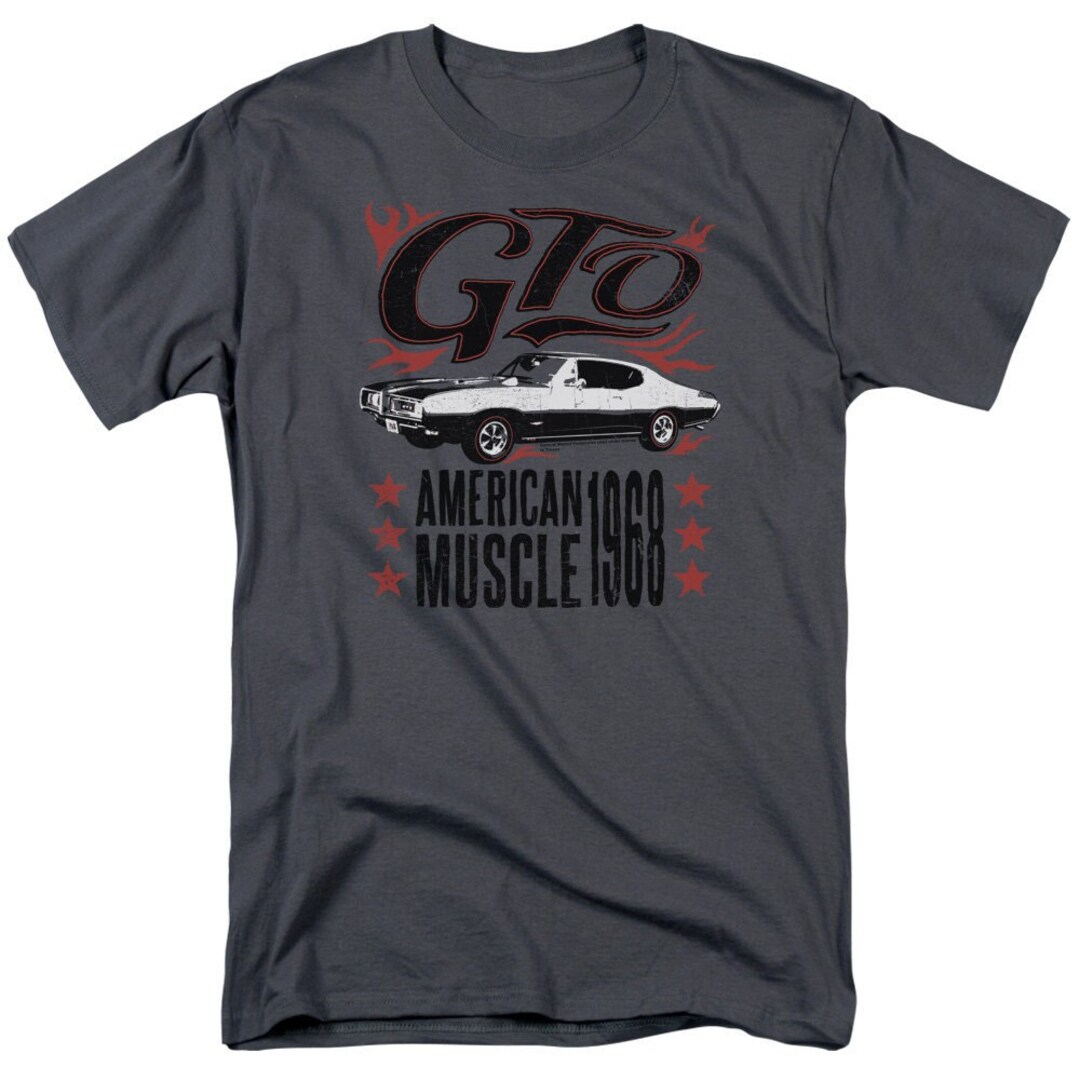 Pontiac GTO American Muscle Charcoal Shirts - Etsy