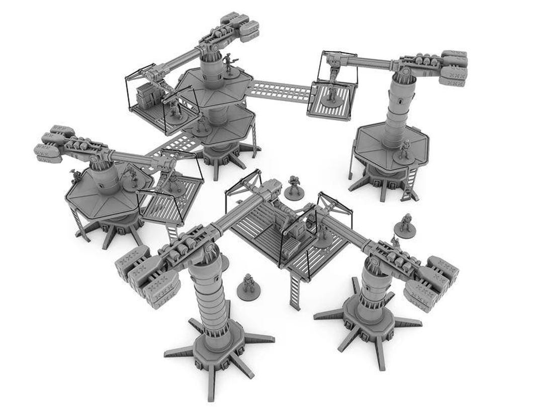 Star Wars Legion Terrain Construction Crane Set - 40K - Etsy