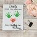 Father’s Day Handprint Canvas Template and Kit/heart - Etsy