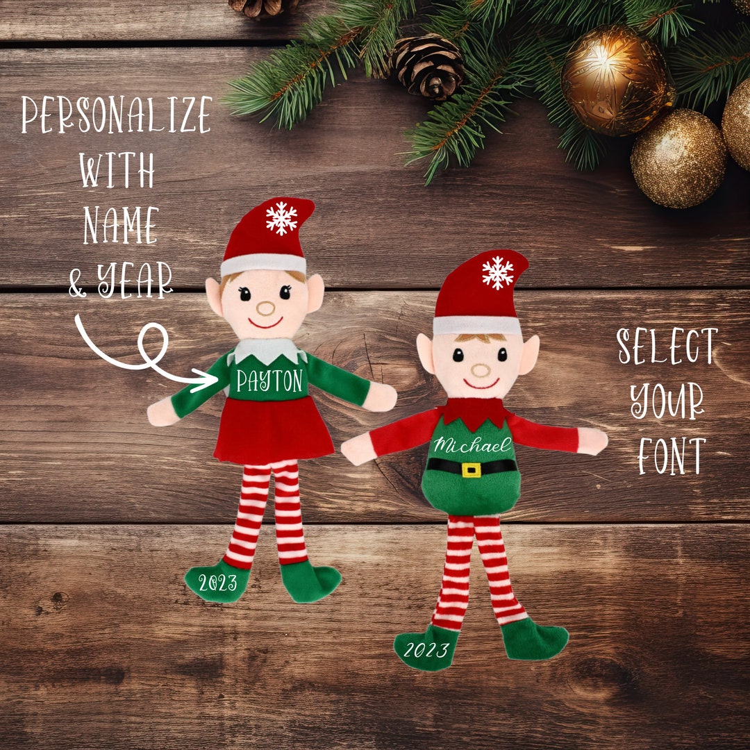 Christmas Elves - Personalized - Tree Decor - Etsy