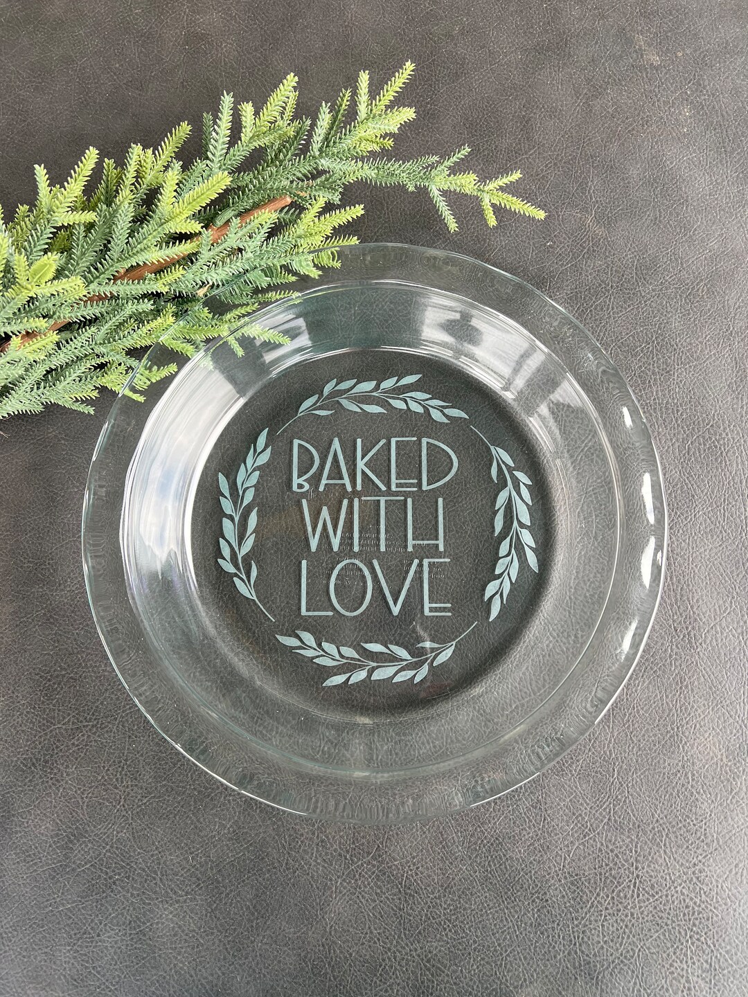 Personalized Pie Pan - Baked With Love - Etsy