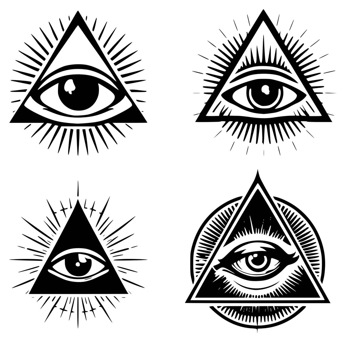 Eye of Providence Svg, All Seeing Eye, the Eye of Providence Vector ...