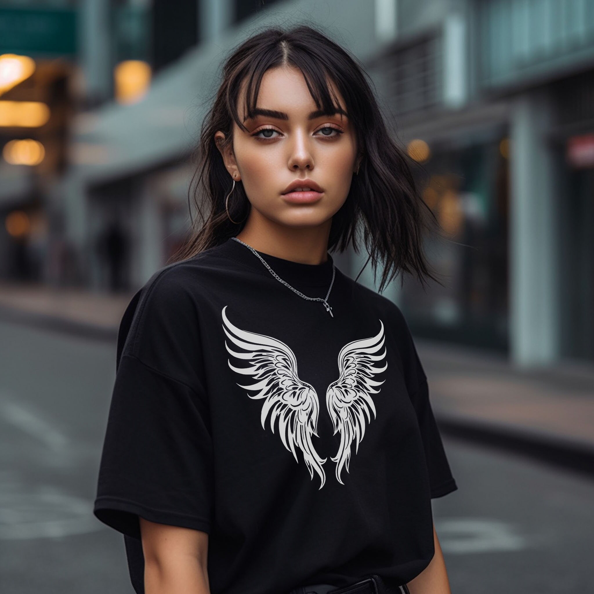 Fallen Angel Wings Svg , Angel Wings Svg, Gothic Angel Wings Svg, Angel ...