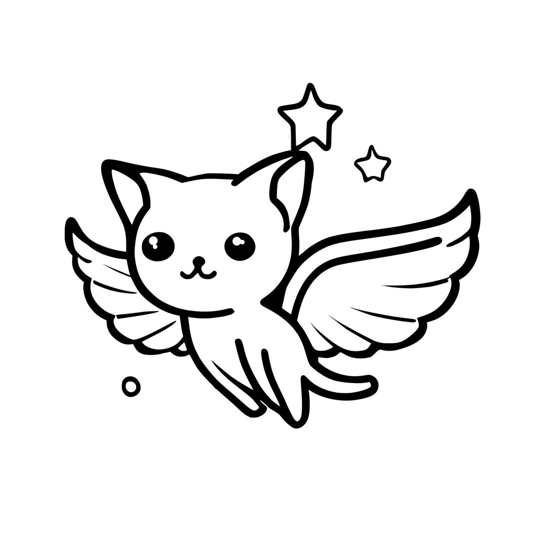 Angel Cat Svg, Angel Wings Svg, Pet Remembrance, Pet Loss, Vinyl Cut ...