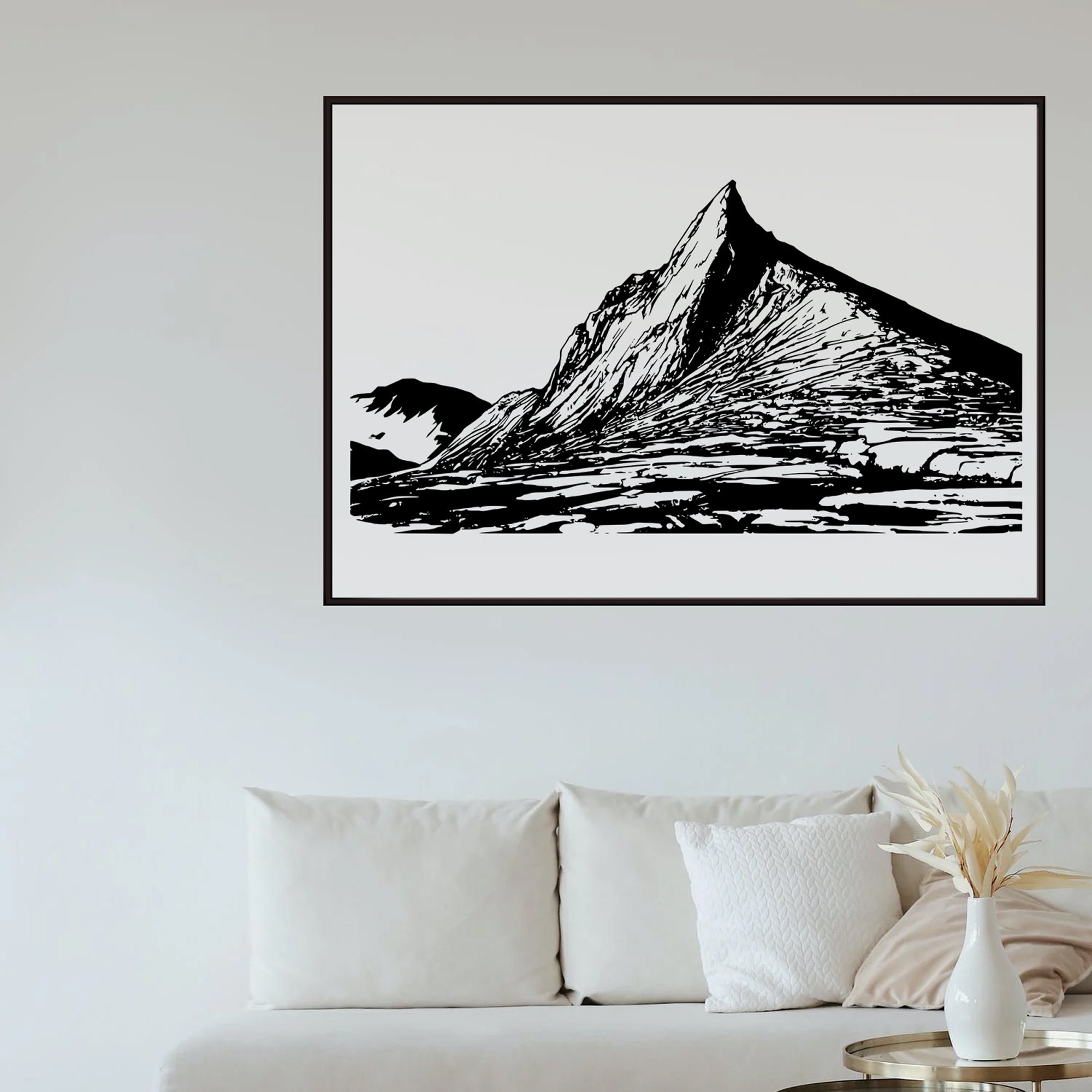 Mount Kinabalu Poster Wall Art, Malaysia Art Print, Mount Art Print ...
