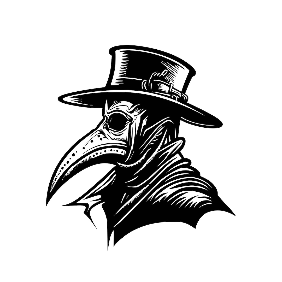 Plague Doctor,plague Doctor Logo, Halloween Witch Disease Silhouette ...