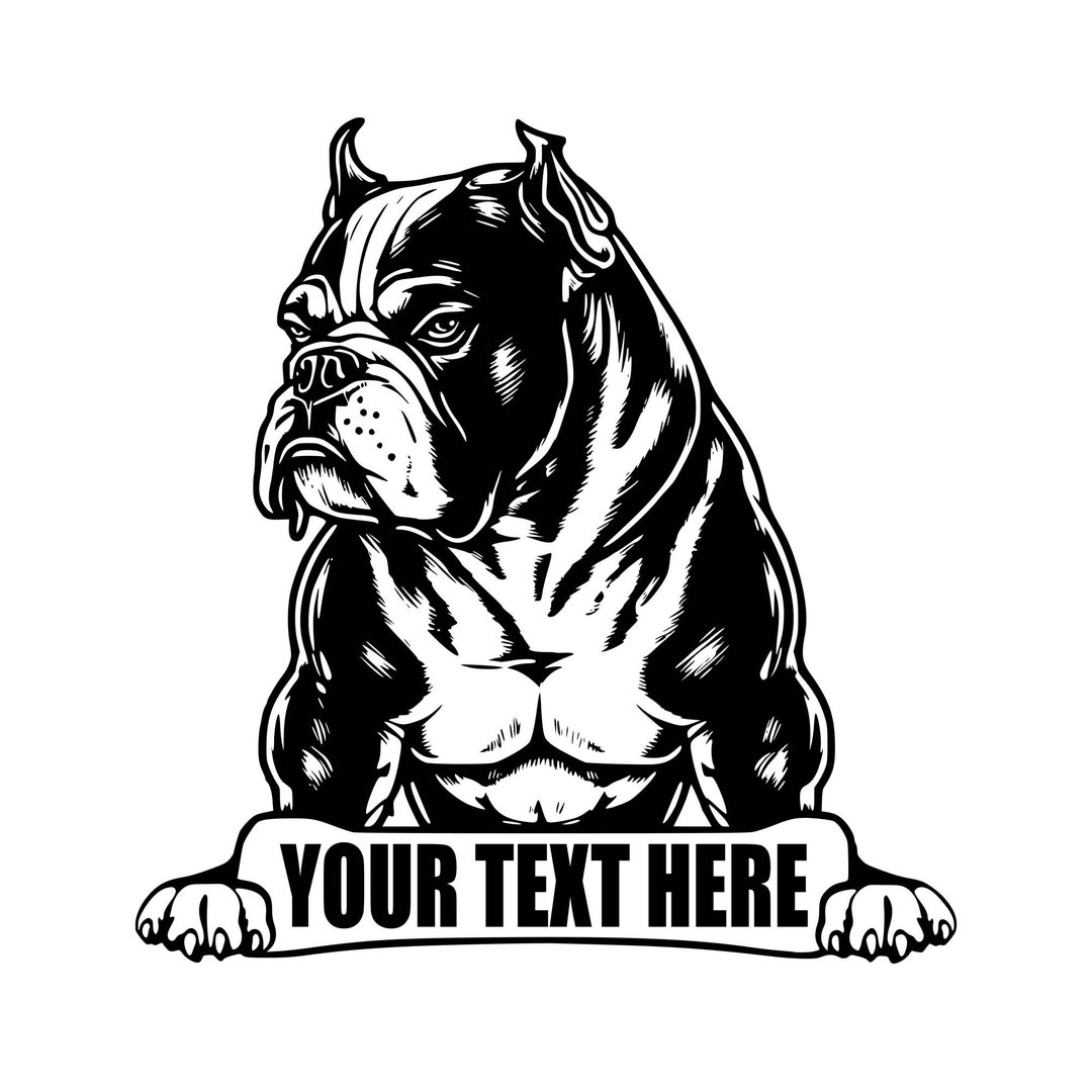 Bully Dog Mom, American Bully Dog Svg, Cute Pit Bull Svg File for ...