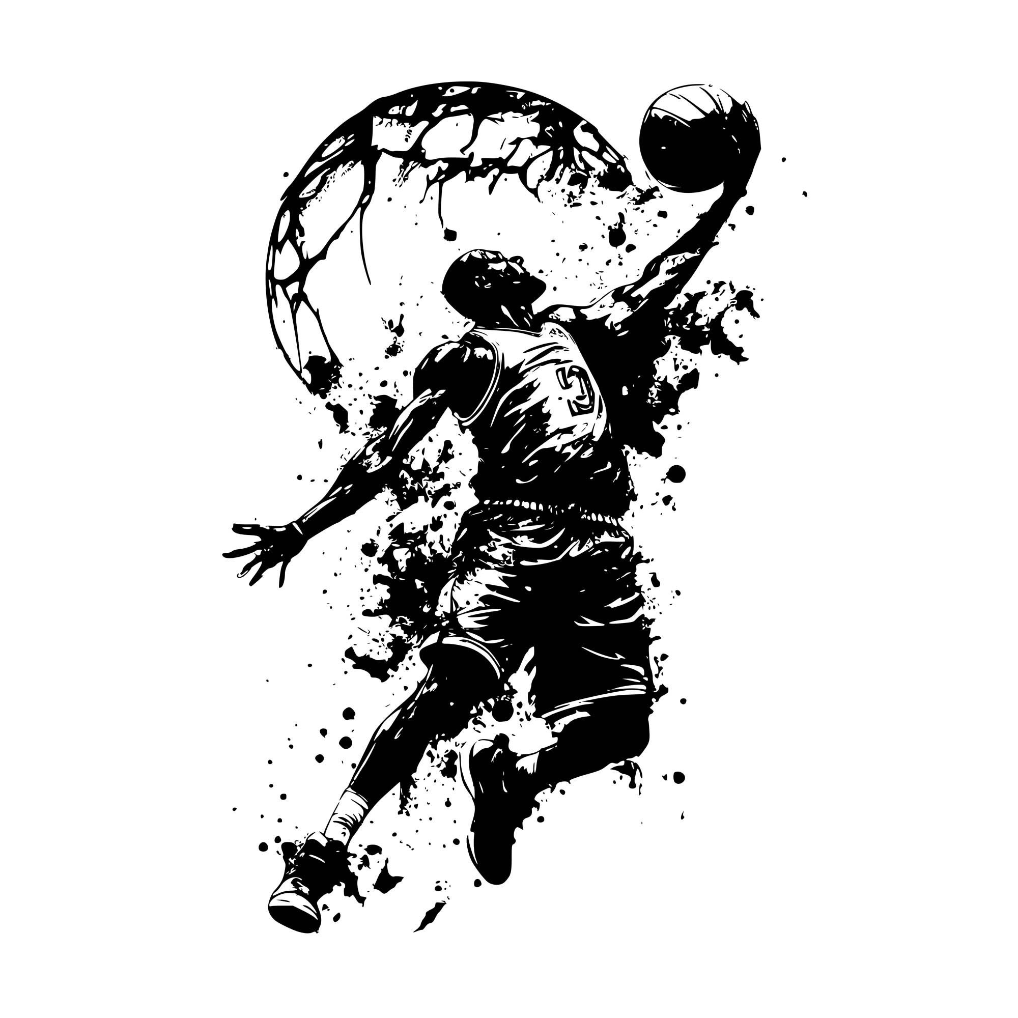 Basketball Explosion Svg Dunk Basketball Svg Cricut - Etsy