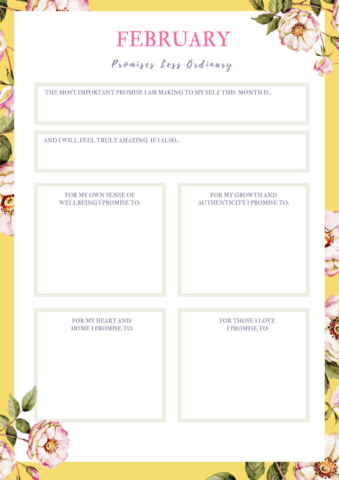 Personal Promises - Etsy