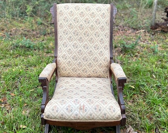 Antique Victorian Rocking Chair - Etsy