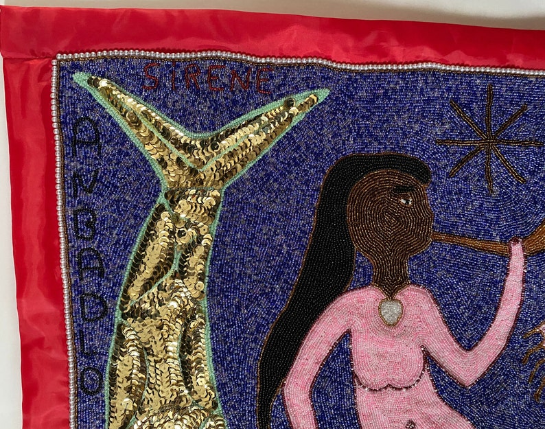 La Sirene an Ba Dlo Haitian Vodou/voodoo Flag - Etsy