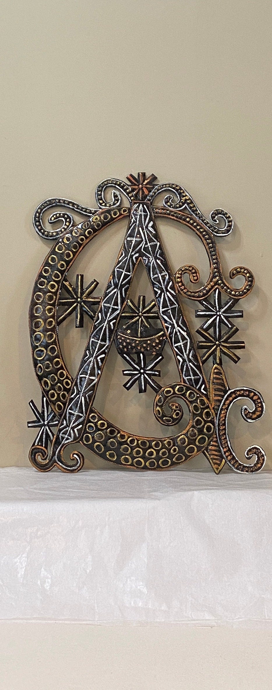 Haitian Metal Art Agwe Vévé - Etsy