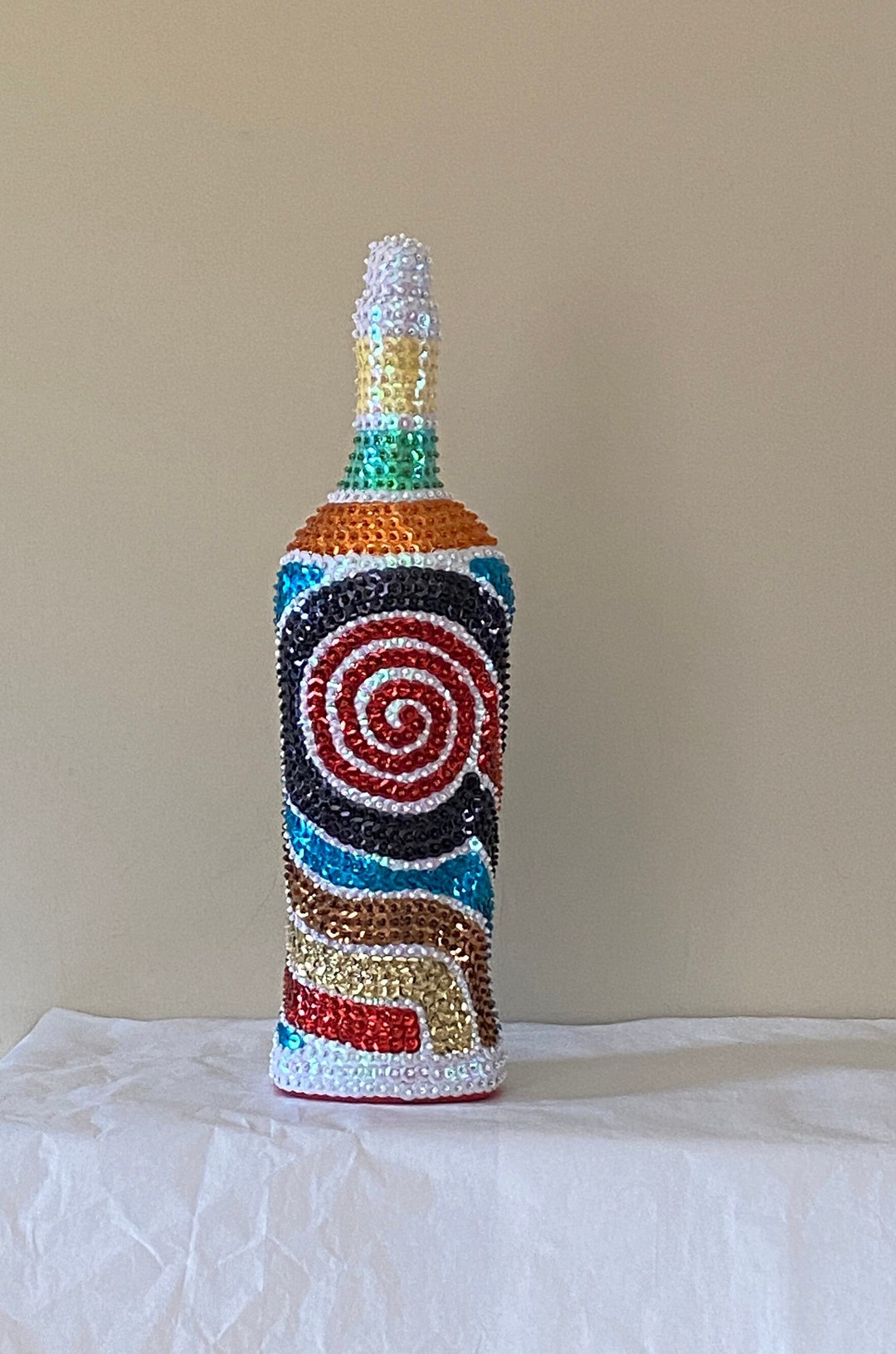 Tall Haitian Vodou/voodoo Libation Bottle - Etsy