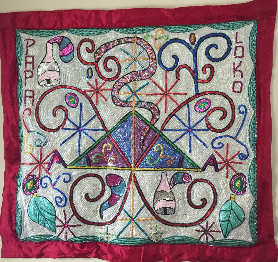 Papa Loko Haitian Vodou/voodoo Flag - Circa 2002 - Etsy