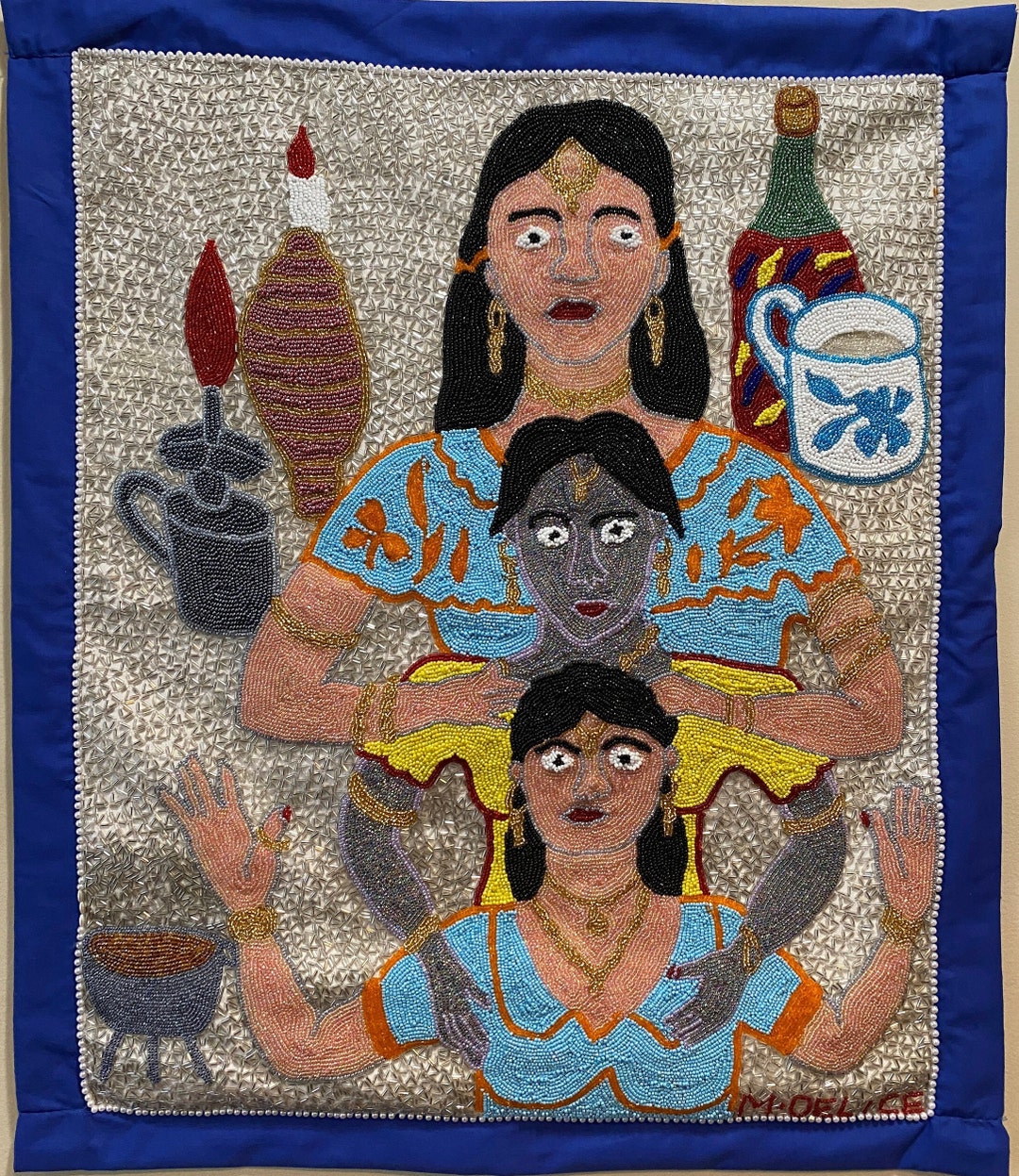 Three Graces/maraça Trois - Haitian Vodou/voodoo Flag - Mireille ...