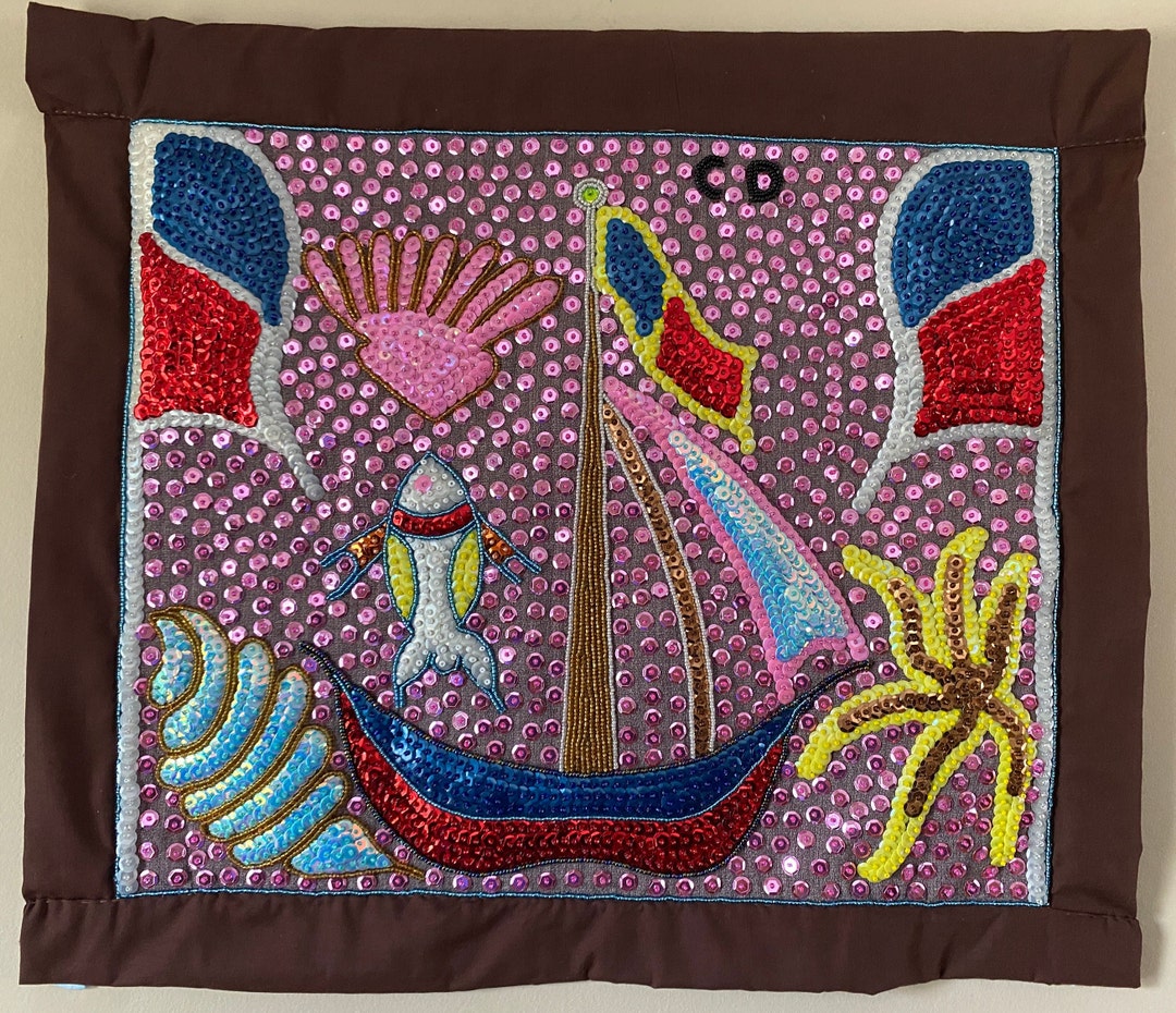 Agwe Haitian Vodou/voodoo Flag - Etsy