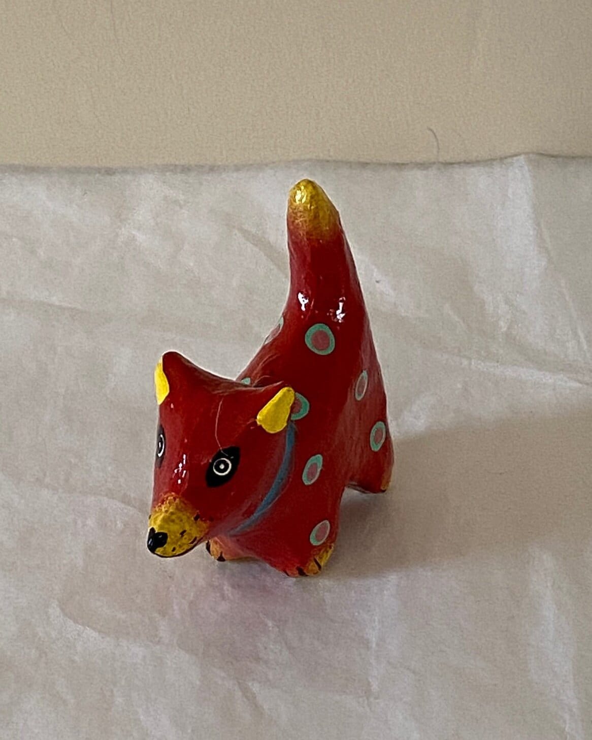Miniature Red Dog Haitian Papier Maché - Etsy