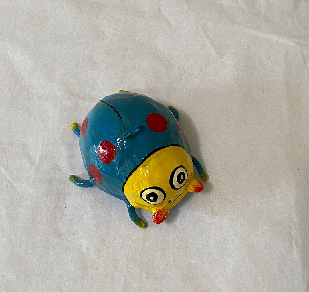 Miniature Lady Bug Haitian Papier Maché - Etsy