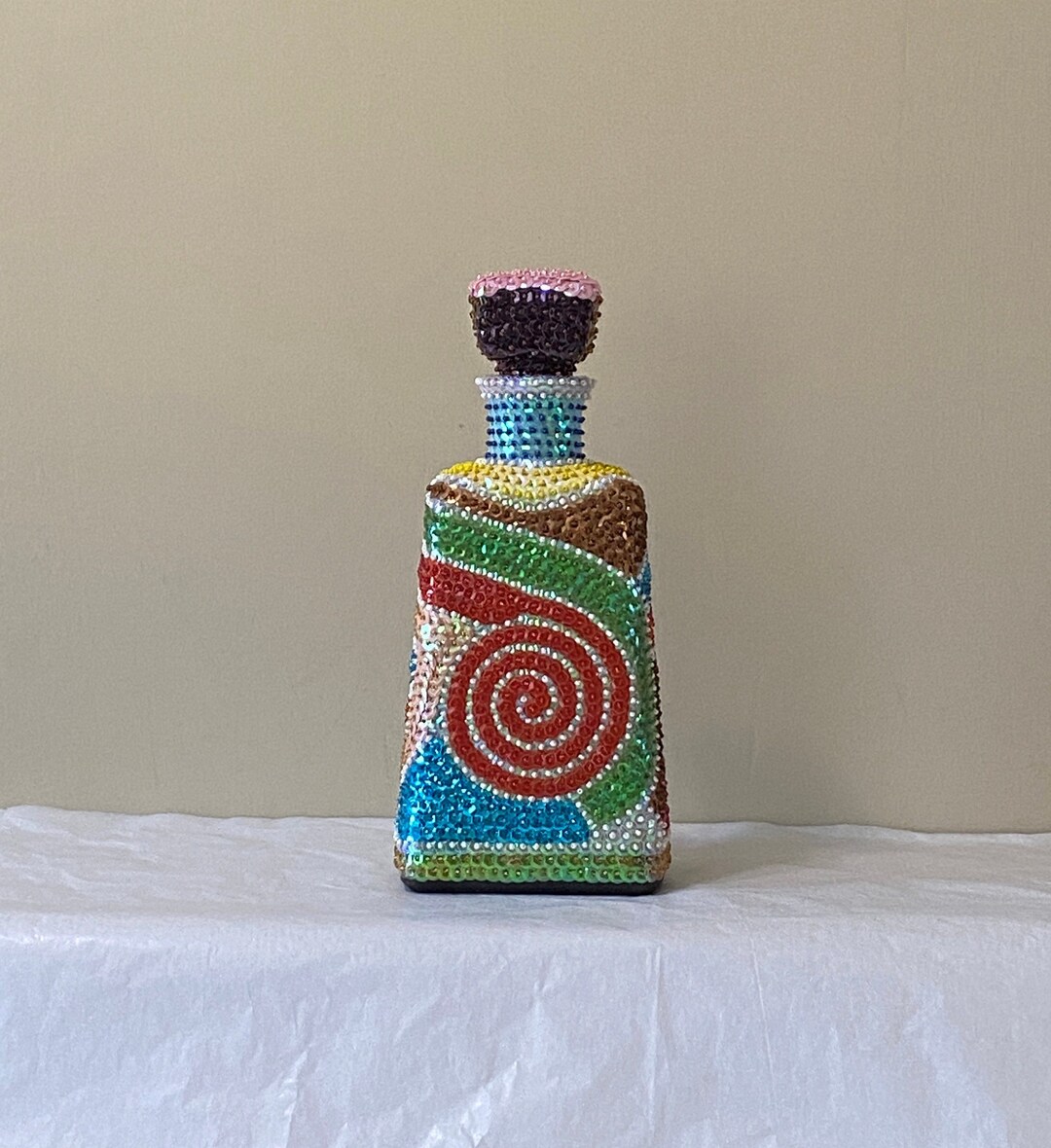 Haitian Vodou Libation Bottle Beads and Sequins - Etsy