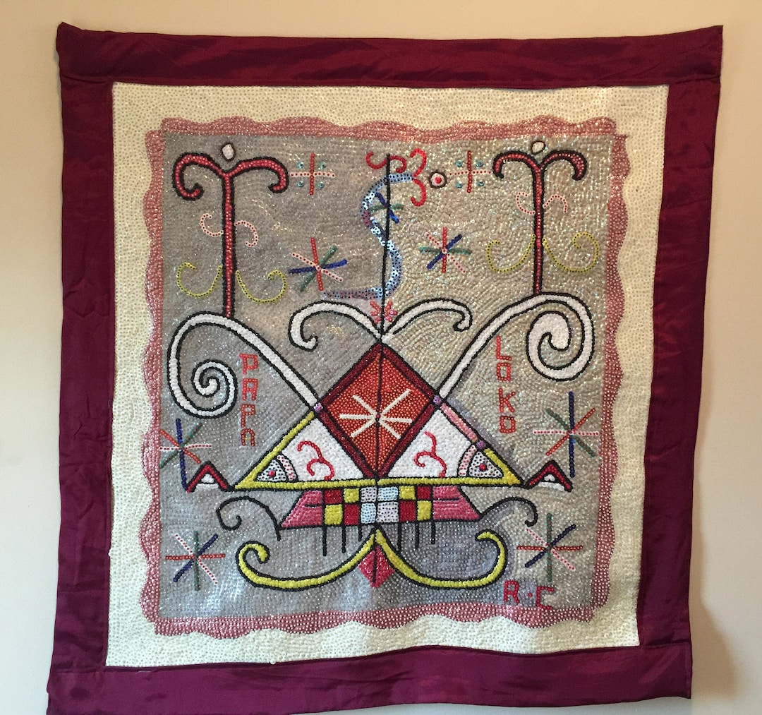 Papa Loko Haitian Vodou/voodoo Flag Circa 2002 - Etsy