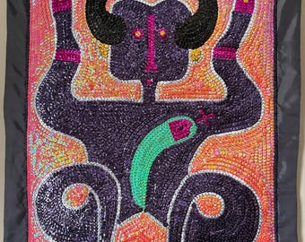 Bosou Damballah Haitian Vodou/voodoo/vodoo Flag - Etsy