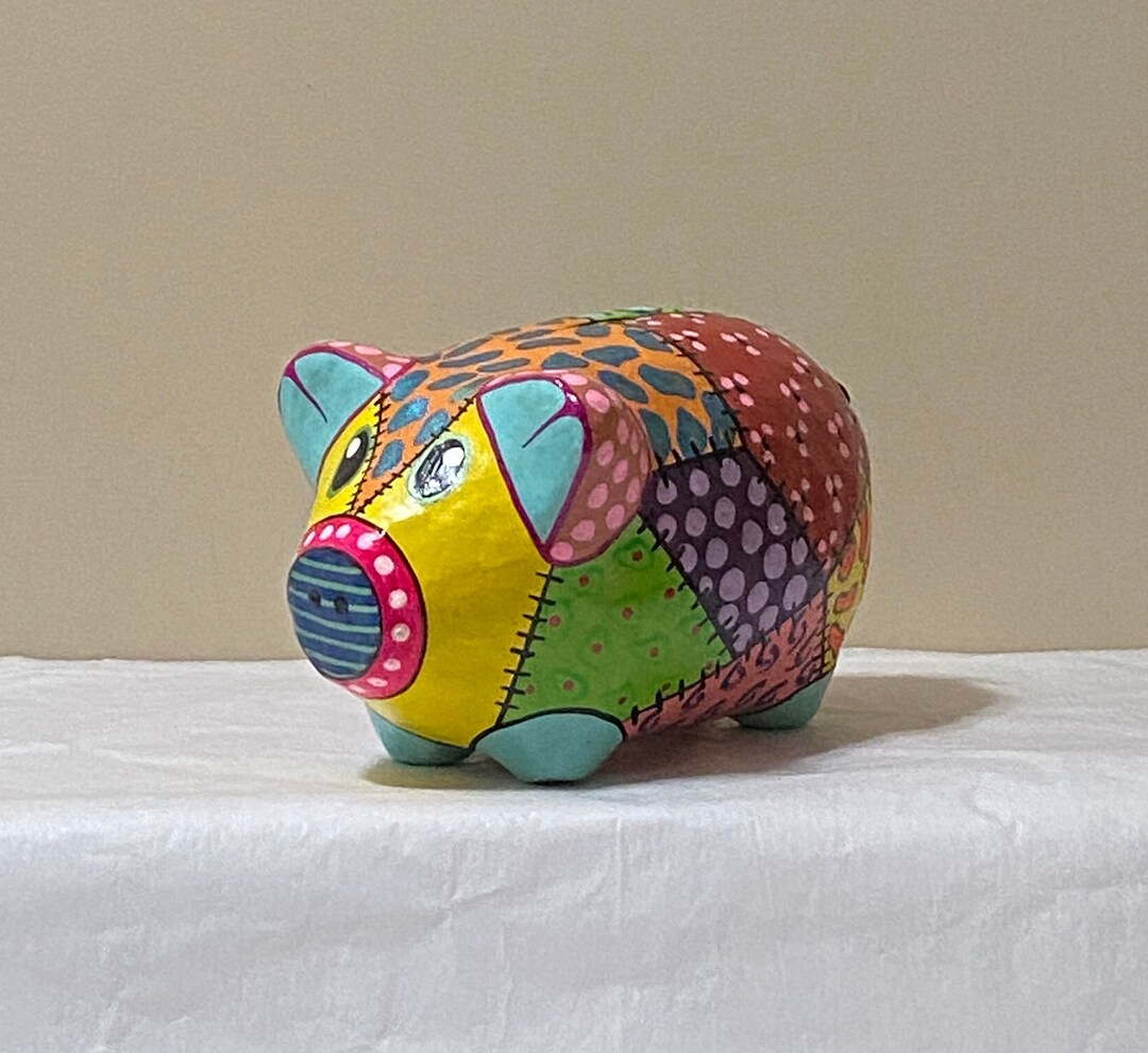 Haitian Papier Maché Piggy Bank - Etsy