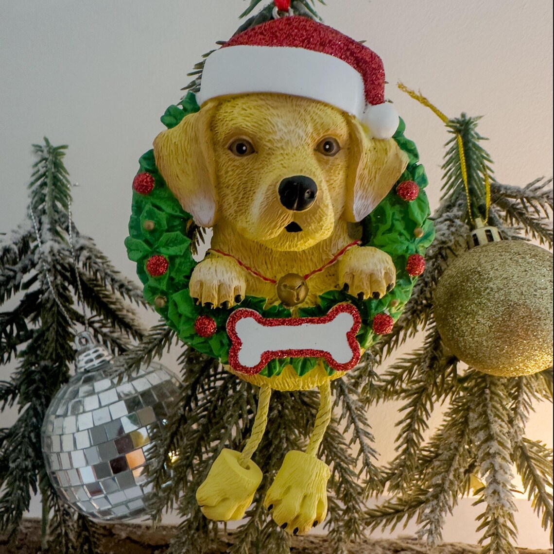 Personalised Labrador Dog Christmas Tree Decoration Ornament 2025 ...