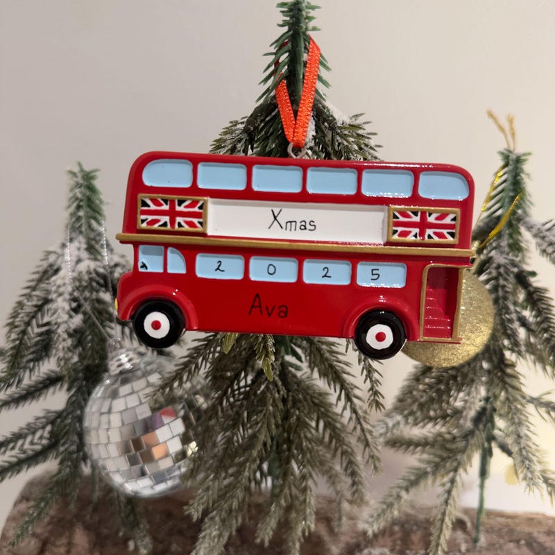 Bus Christmas Decorations - Etsy UK