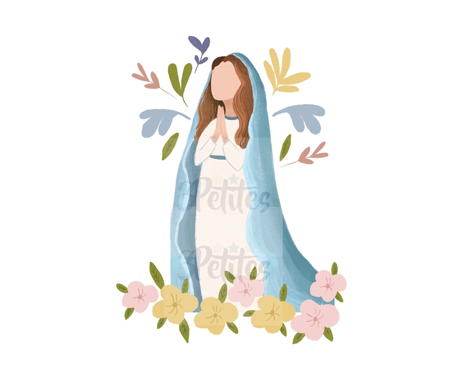 Hail Mary prayer printable Hail Mary printable wall art | Etsy