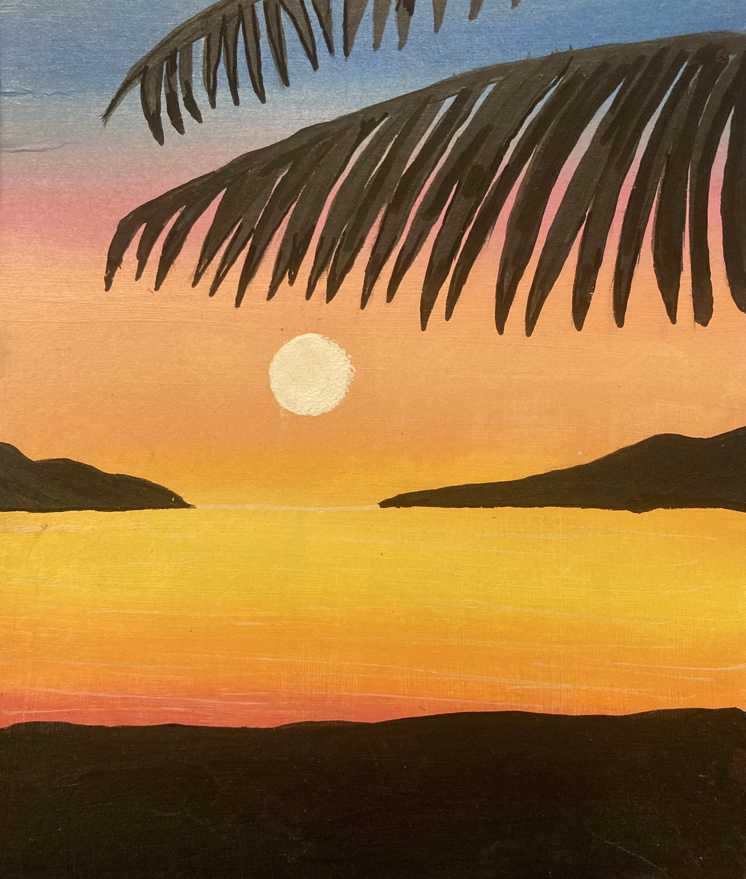 Easy Painting For Beginners Sunset