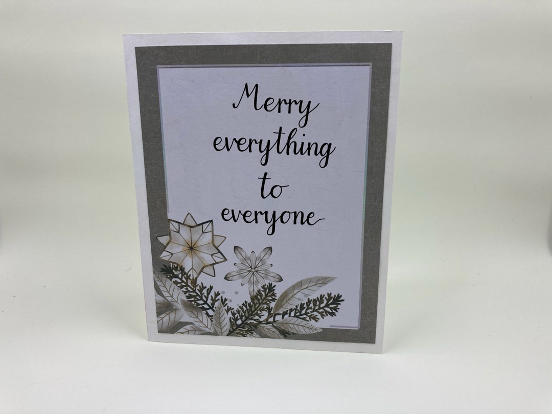 Everything to Everyone Christmas Card Made to Order Custom Holiday Xmas ...