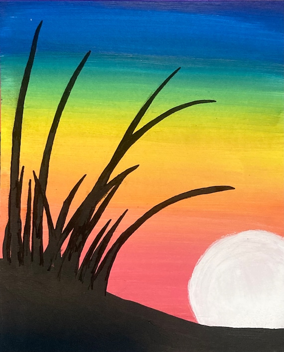 Sunset Paintings For Kids