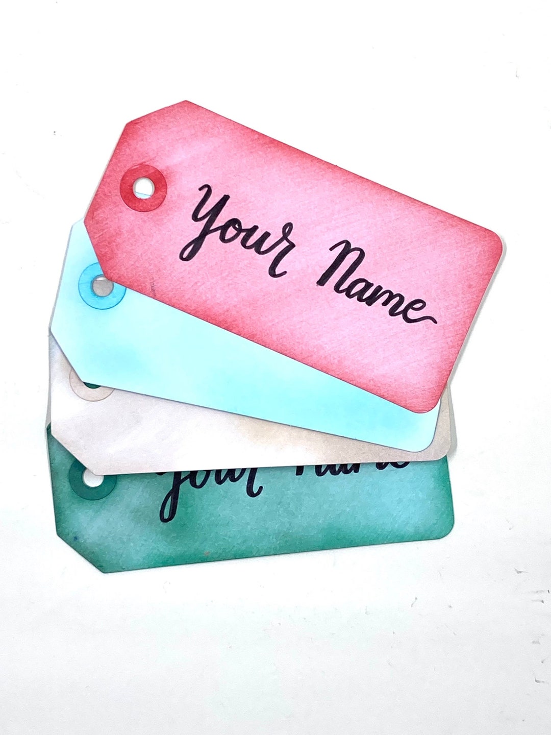 Custom Christmas Tags Holiday Decor Stationary Made to Order Cardstock ...