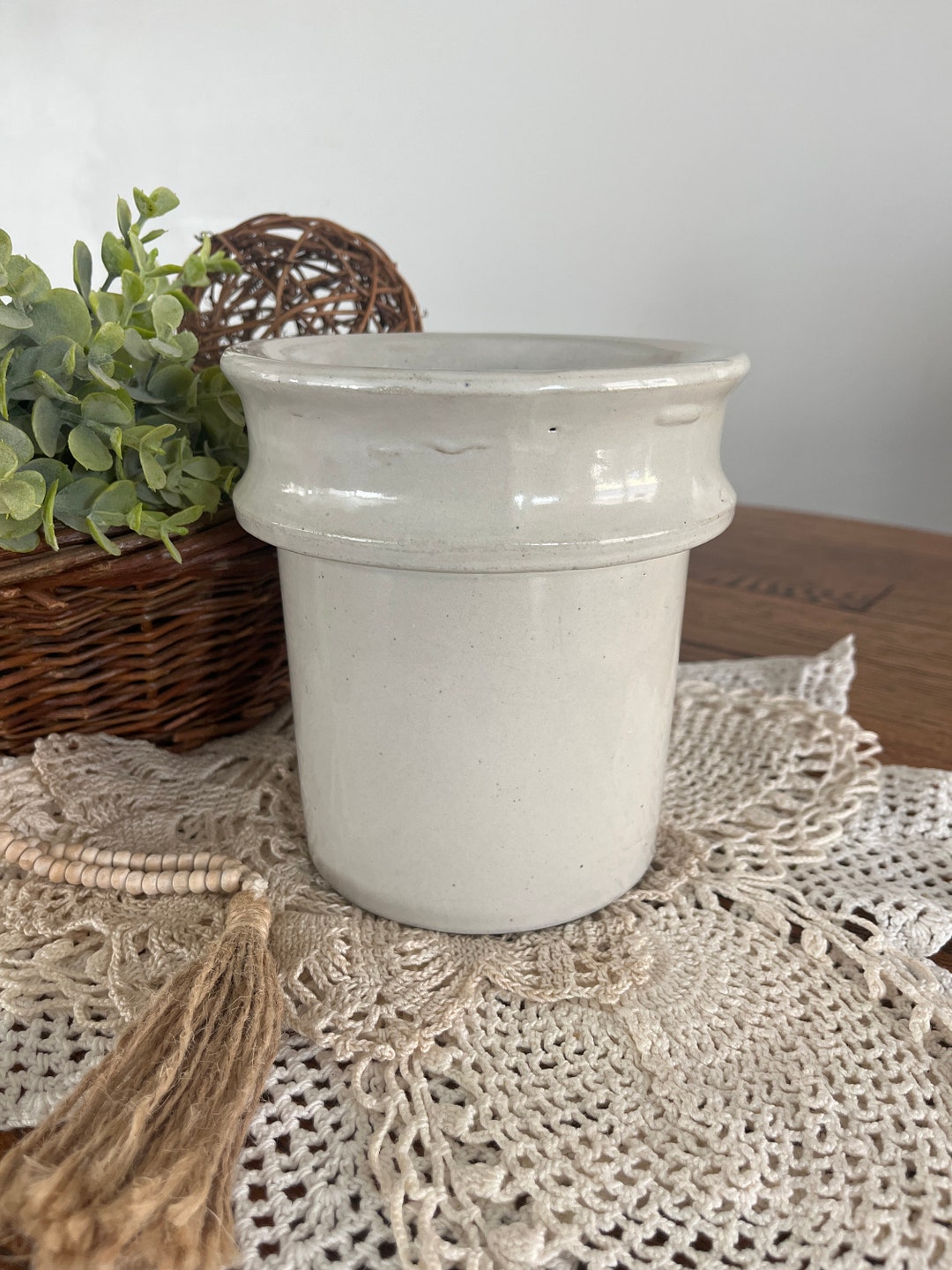 Antique Crock Insert - Small Crock Stone China Size A - Etsy