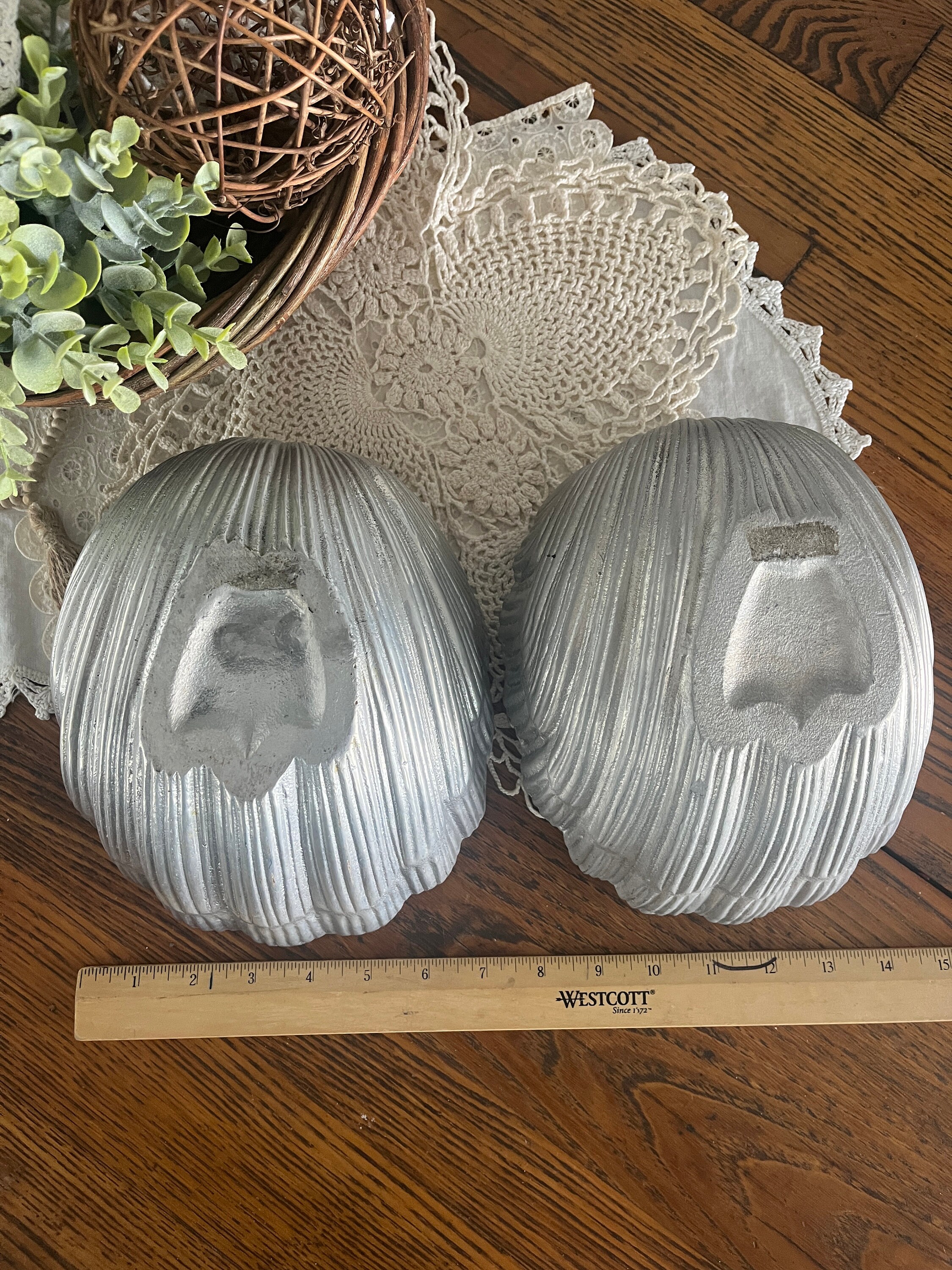 Vintage Shell Bowl - Pewter / Aluminum Shell Dish - Etsy
